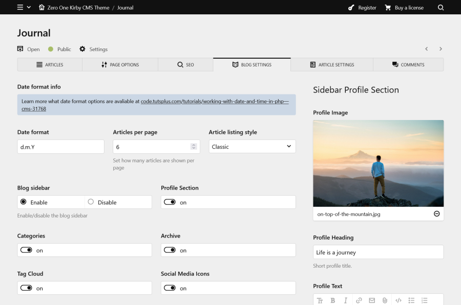 Zero One | Multi-purpose Ecommerce Kirby CMS starter theme