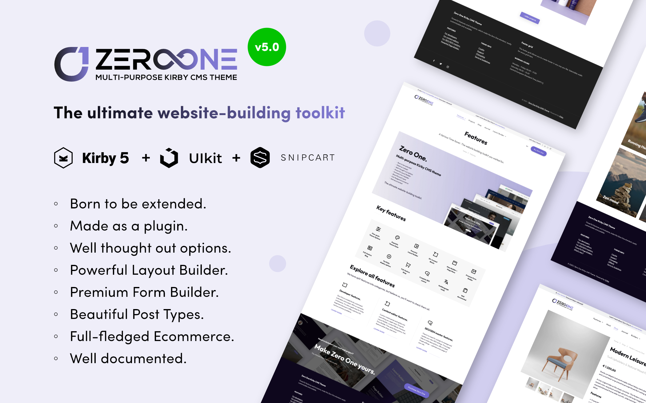 SVG dividers | Zero One Kirby CMS Theme